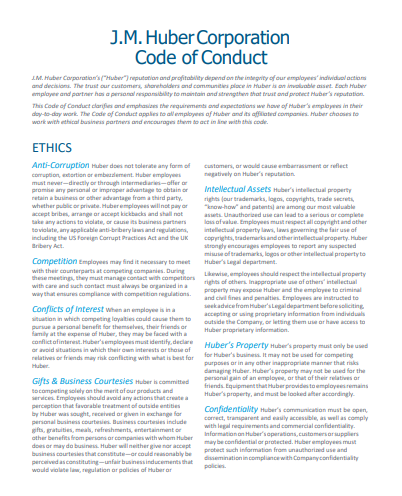 Our Principles and Core Values | Huber